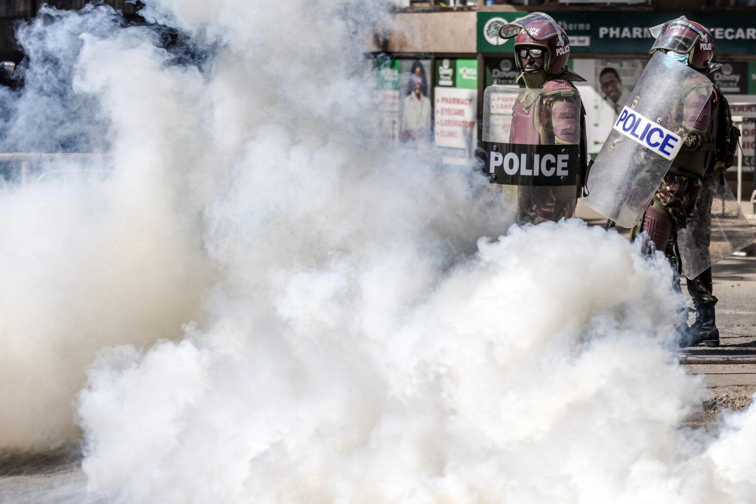 Kenya police tear gas Nairobi park protest, arrest former chief justice ...